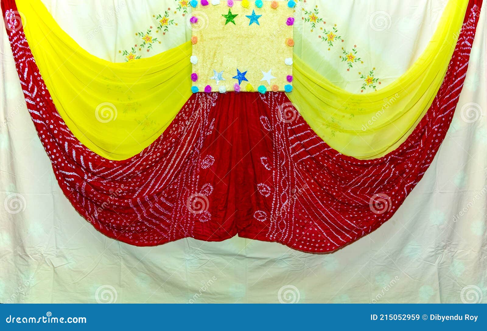 Decorated backdrop blank stock image. Image of wall - 215052959