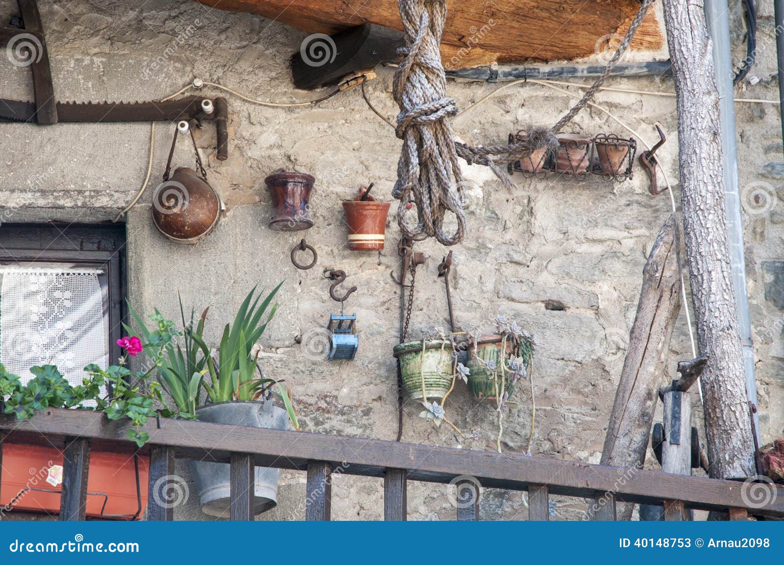 Decorated balcony stock image. Image of exterior, outdoor - 40148753