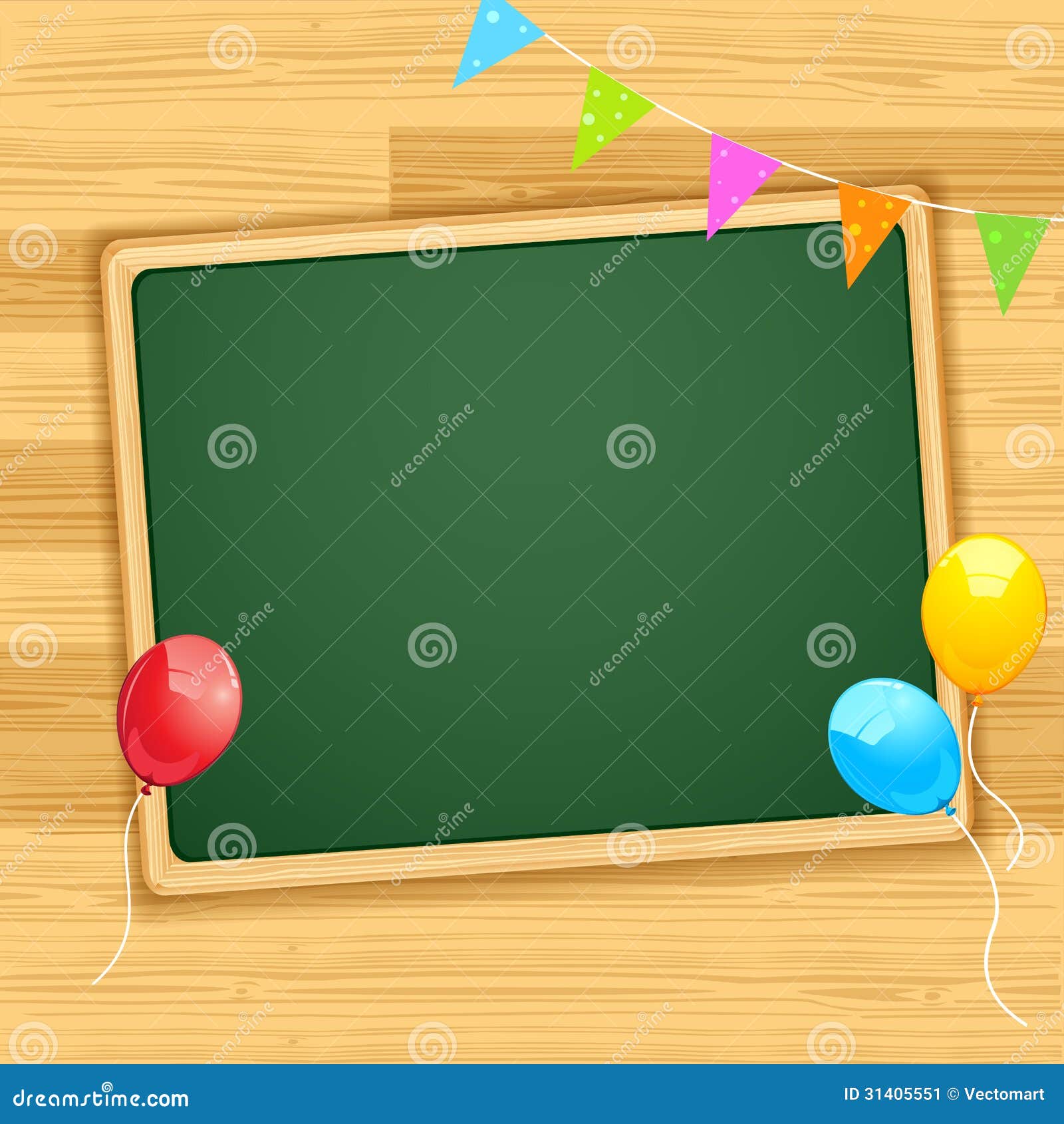 Decorated Blank Board stock vector. Illustration of design - 31405551