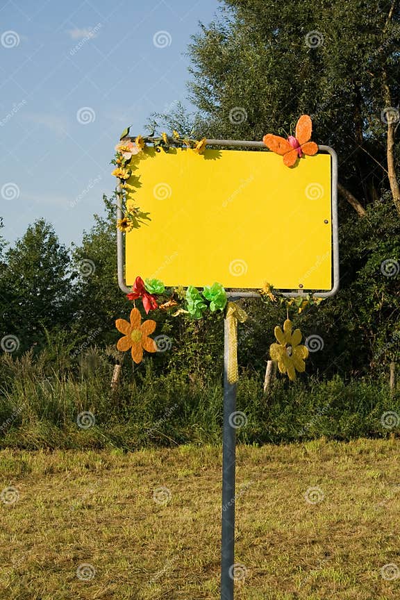Decorated blank sign stock photo. Image of blank, spring - 37643896