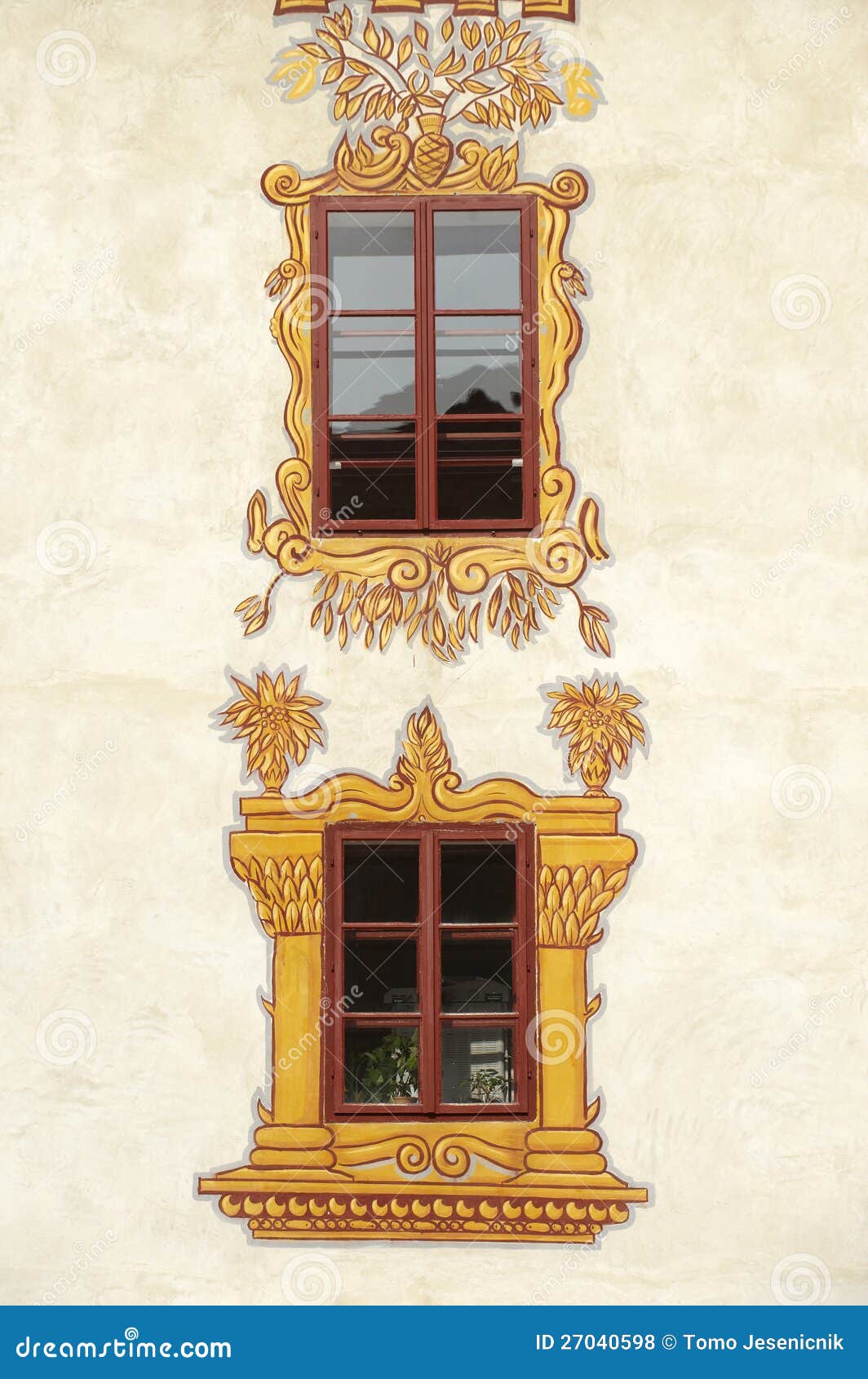 Decorated castle windows stock photo. Image of decorated - 27040598