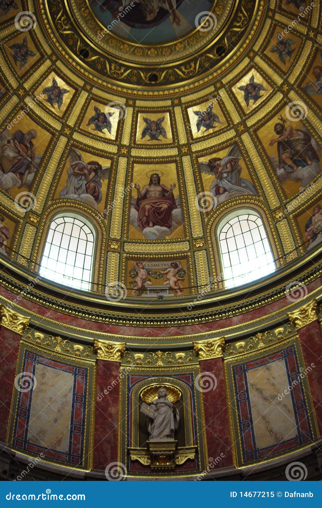 Decorated Ceiling Detail In An Arched Ceiling In An Old Medieval Castle ...
