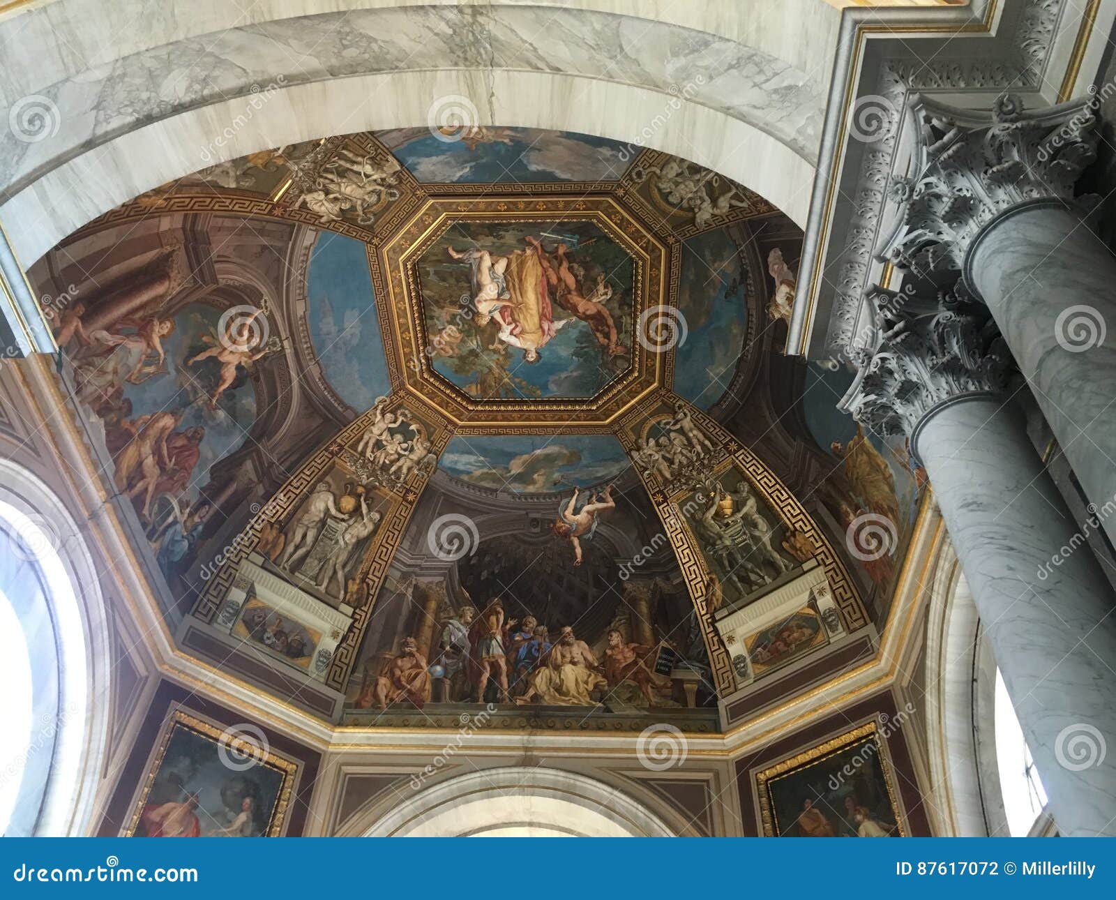 The Decorated Ceilings of the Vatican Museum Editorial Photography ...