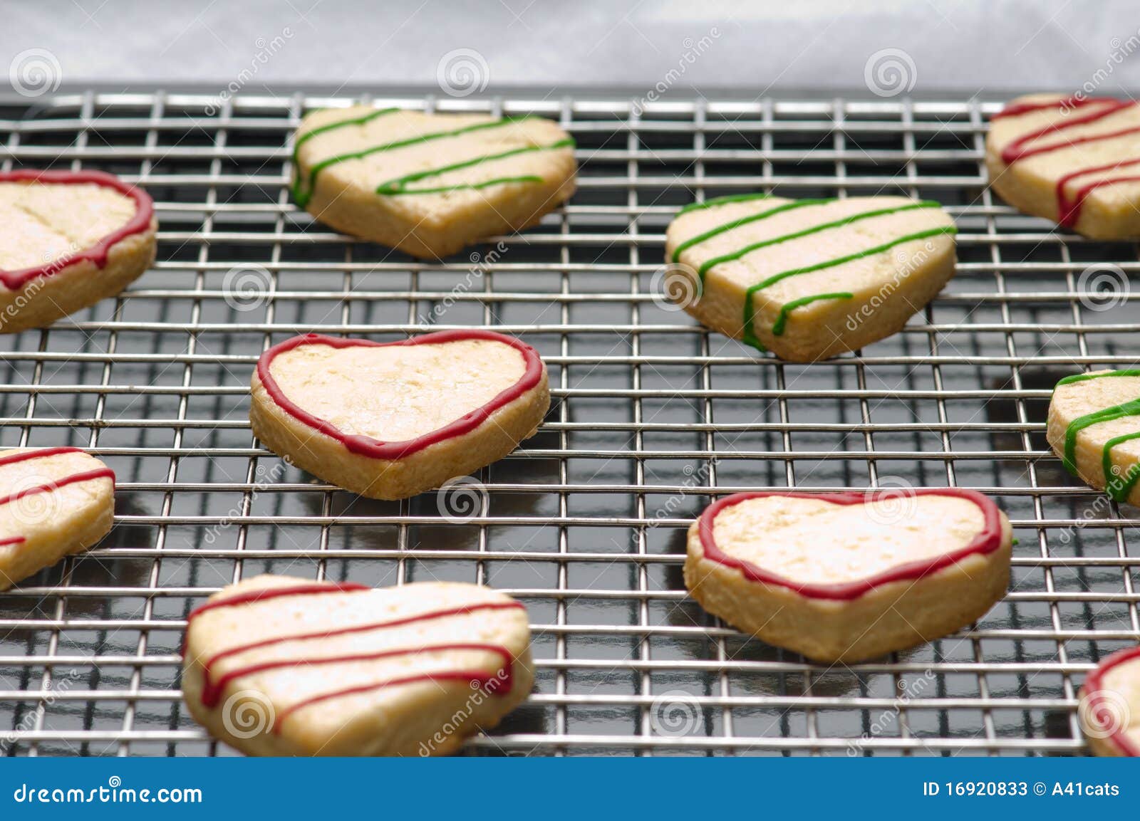 Decorated Christmas Cookies on the Backing Tray Stock Image - Image of ...