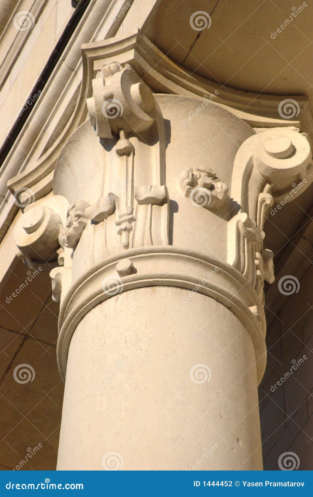 Decorated column stock photo. Image of sofia, public, building - 1444452