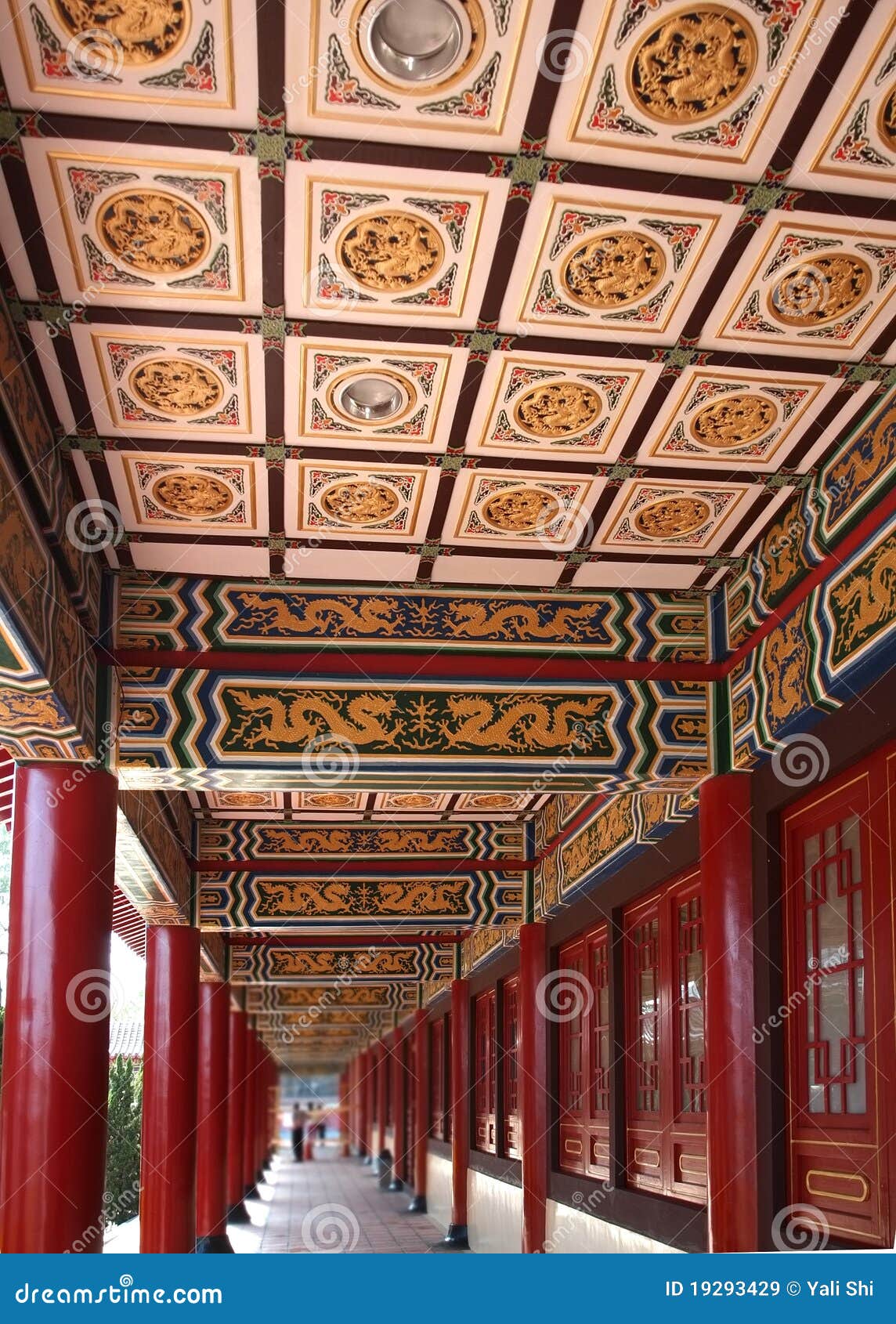 Decorated Columned Hall stock image. Image of paintings - 19293429