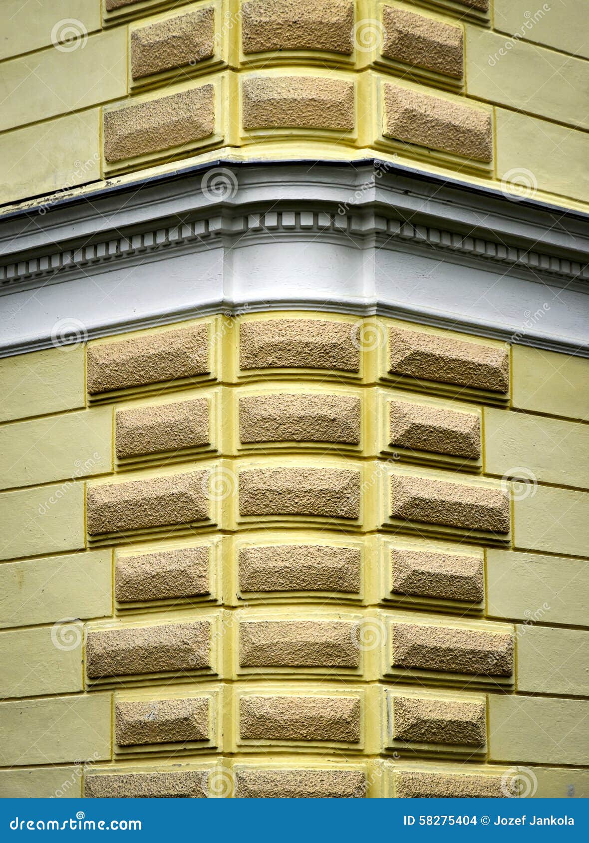 Decorated Corner of a Historic Building Stock Photo - Image of clean ...