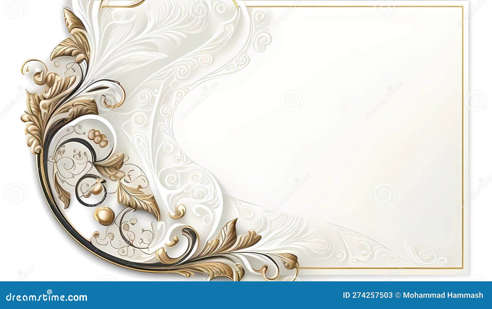 Decorated Corner Images on Blank White Page, Made with Generative AI ...