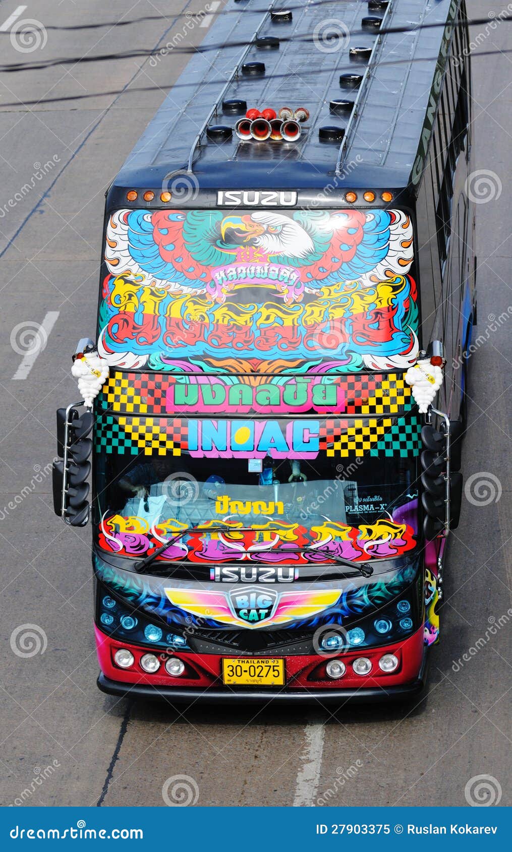 Decorated Double-decker Bus. Editorial Image - Image of paintings ...
