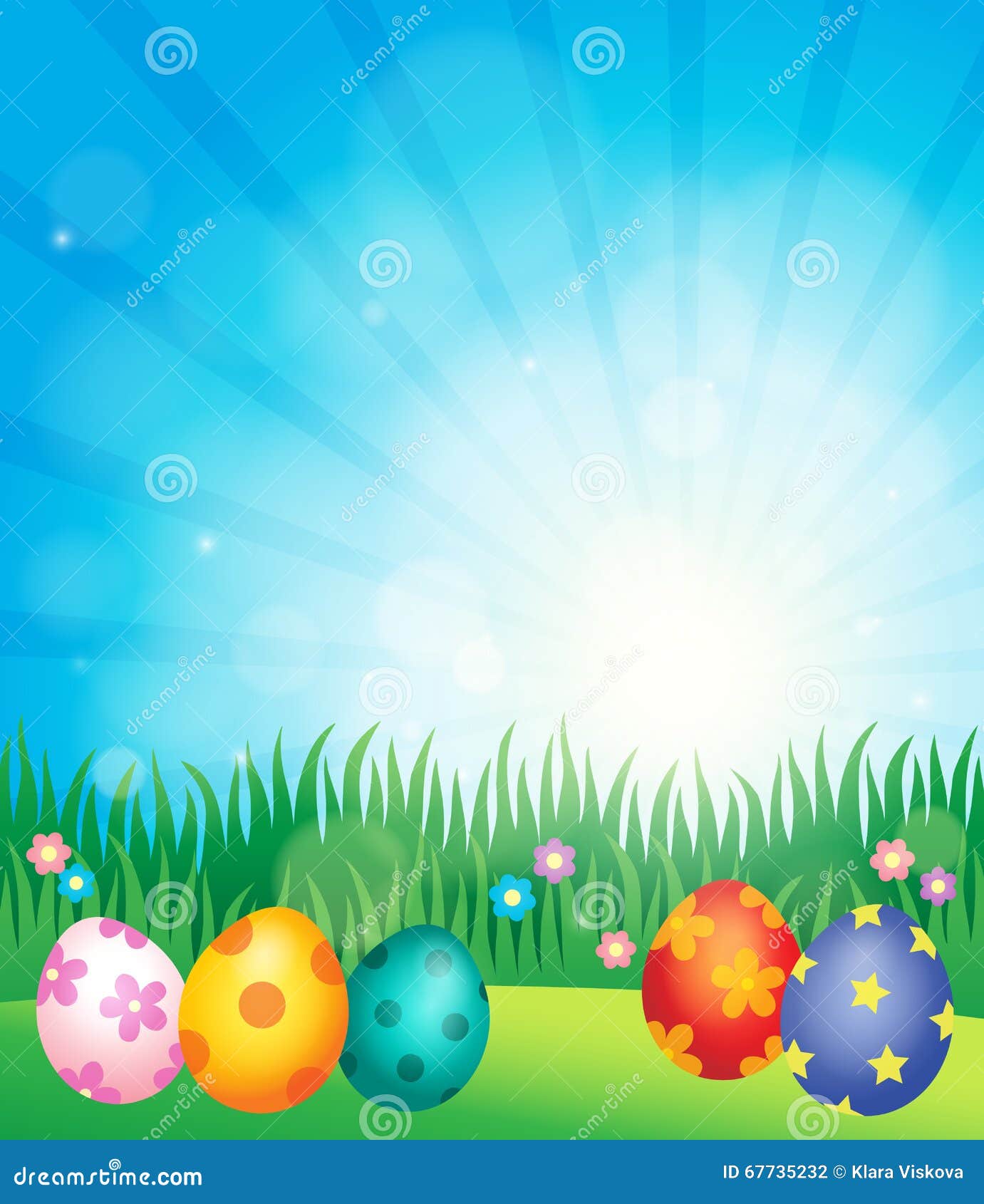 Decorated Easter Eggs Theme Image 5 Stock Vector - Illustration of ...