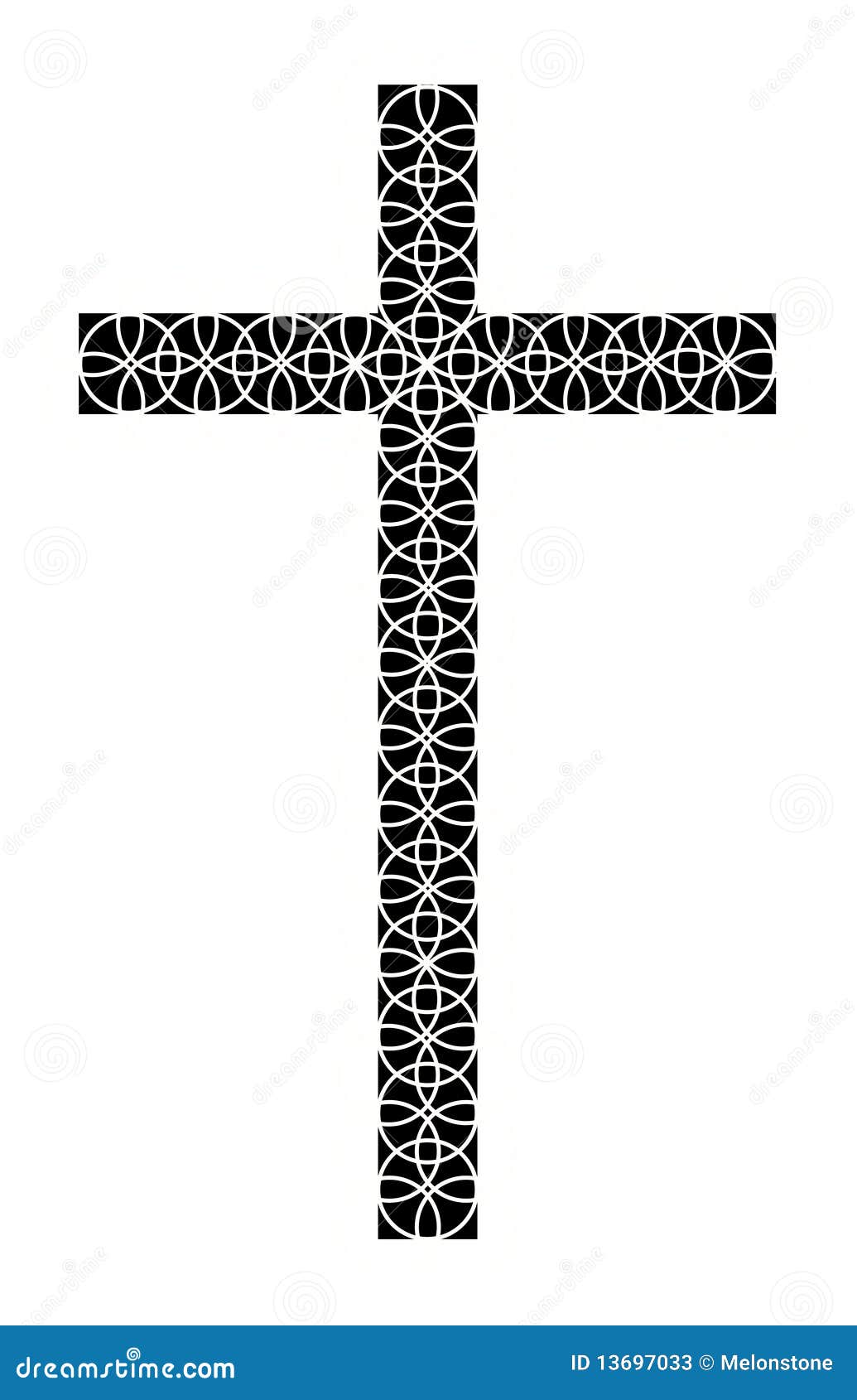 Decorated elegant Cross stock illustration. Illustration of clipart ...