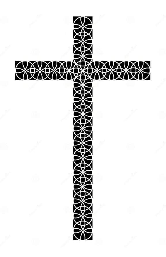 Decorated elegant Cross stock illustration. Illustration of clipart ...
