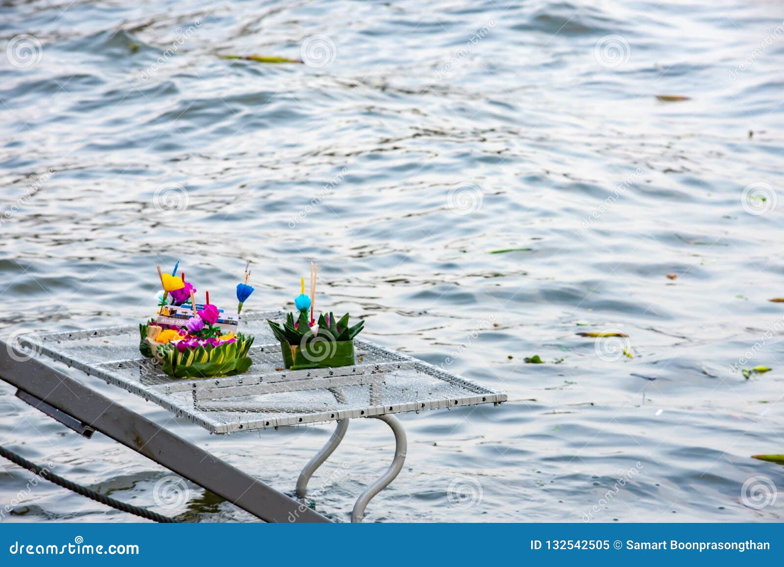 Decorated Float Made from Natural Materials that is Going To Drop Down ...