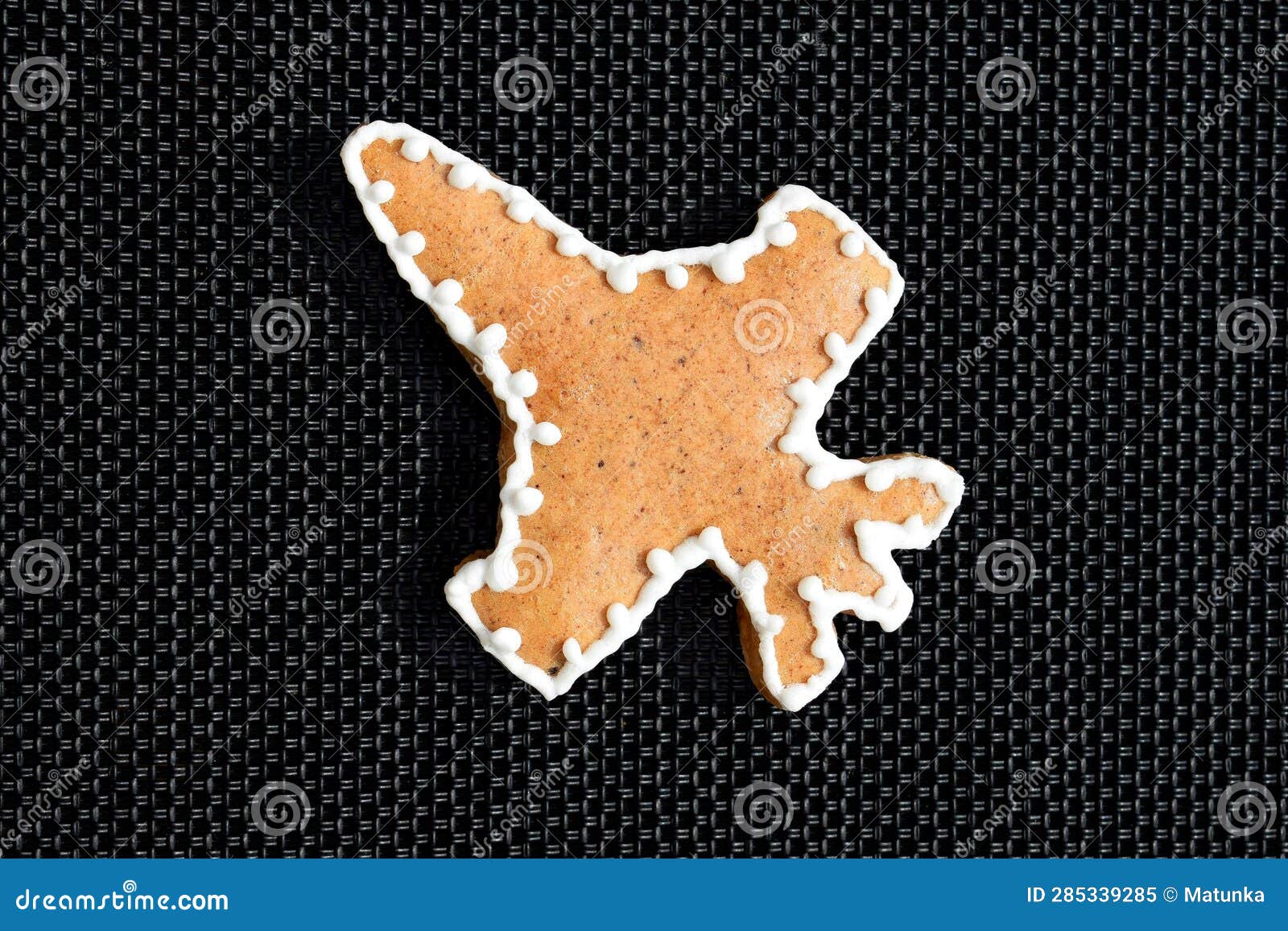 Decorated Gingerbread in a Shape of Fighter Jet Stock Image - Image of ...