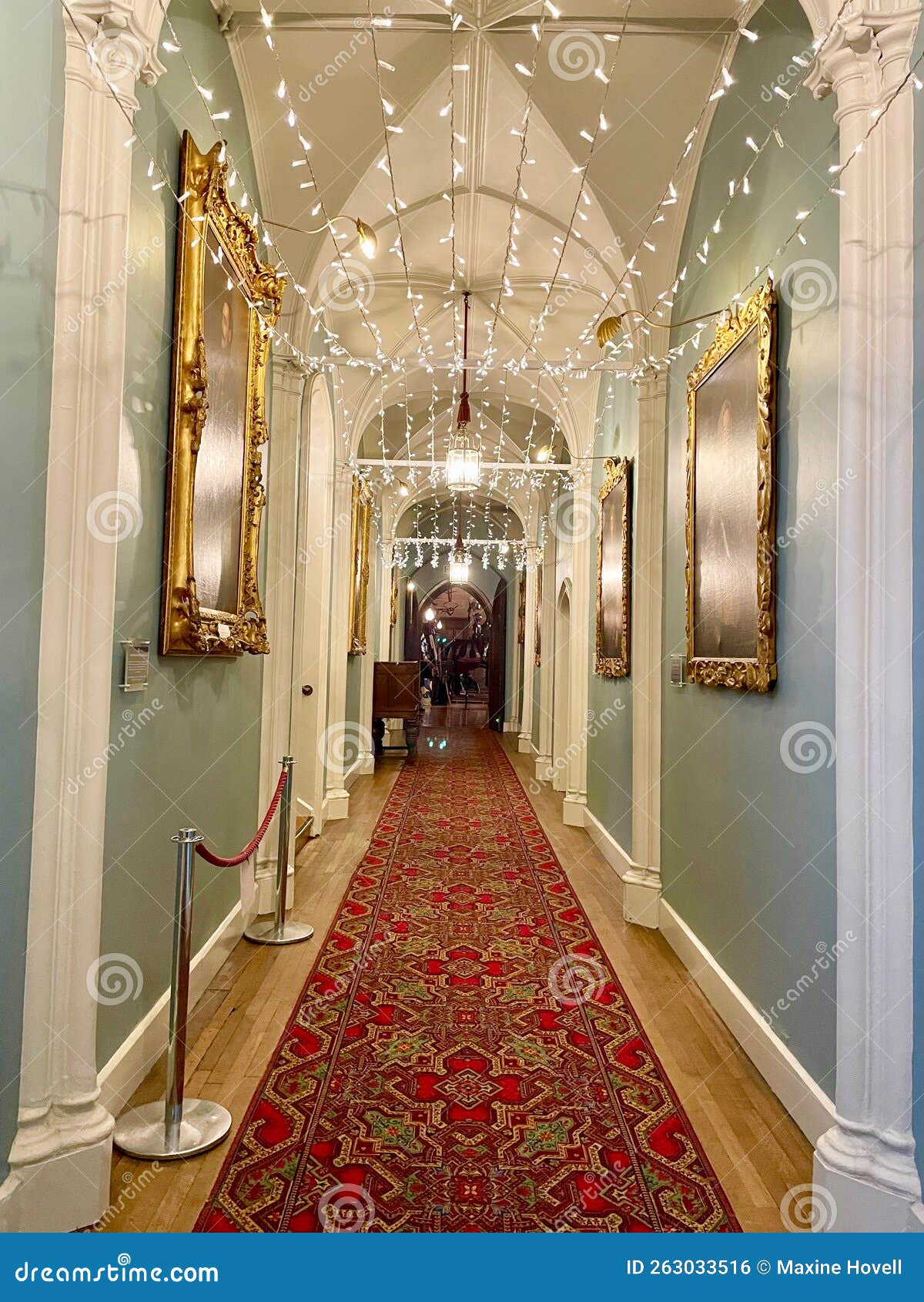 Decorated Hallway in Warwick Castle Editorial Photo - Image of ballroom ...