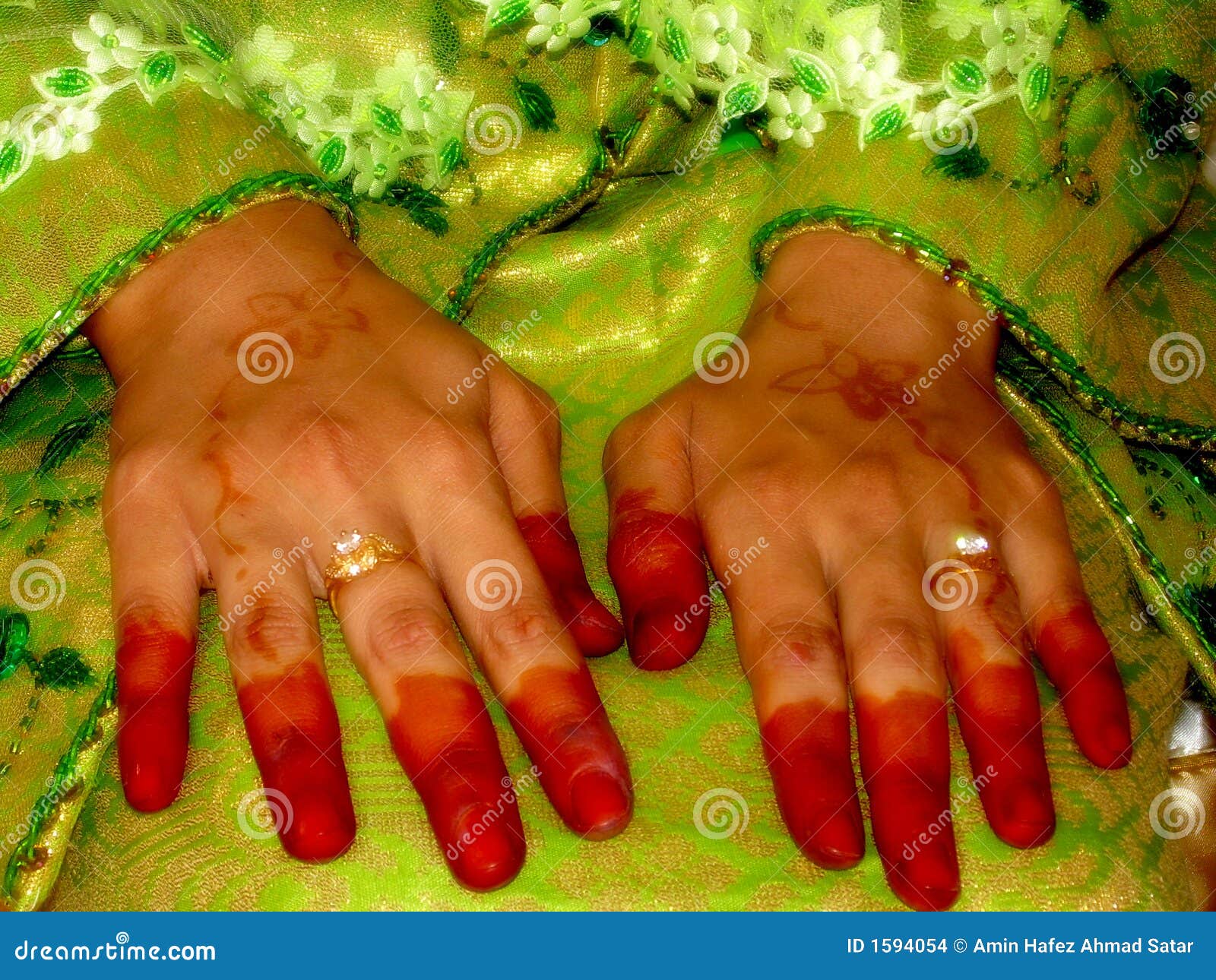 Decorated Hands stock photo. Image of kampung, traditional - 1594054