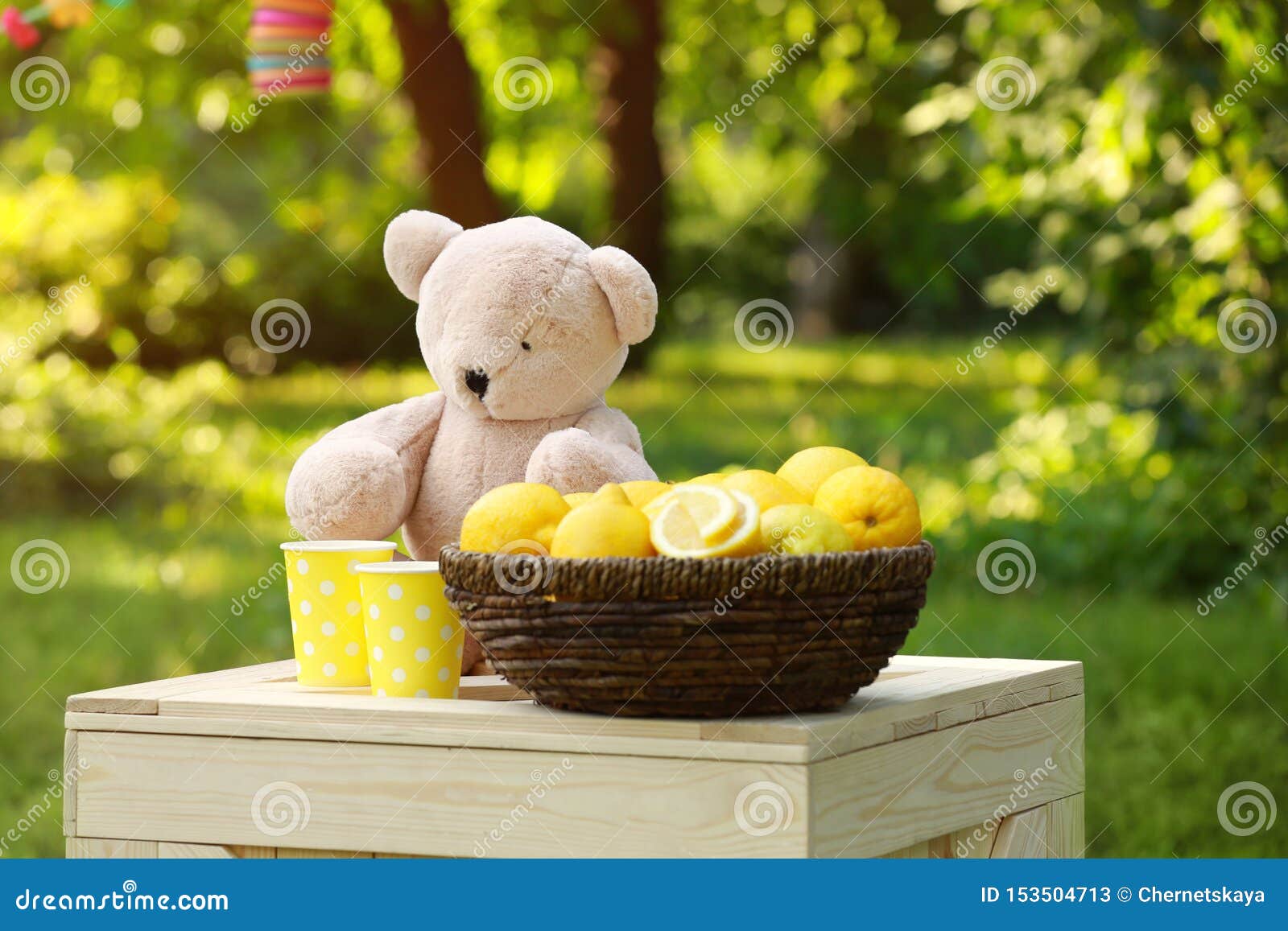 Decorated Lemonade Stand in Park. Summer Refreshing Drink Stock Image ... Decorated Lemonade Stand in Park. Summer Refreshing Drink Stock Image ...