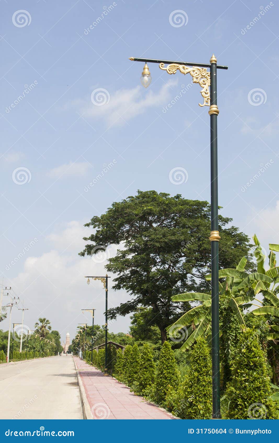 Decorated light pole stock photo. Image of view, power - 31750604