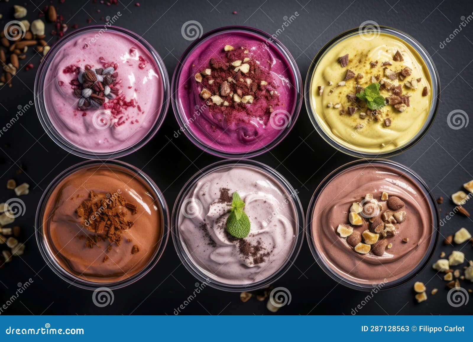Decorated Mousse Dessert Delight Stock Image - Image of tasty, texture ...