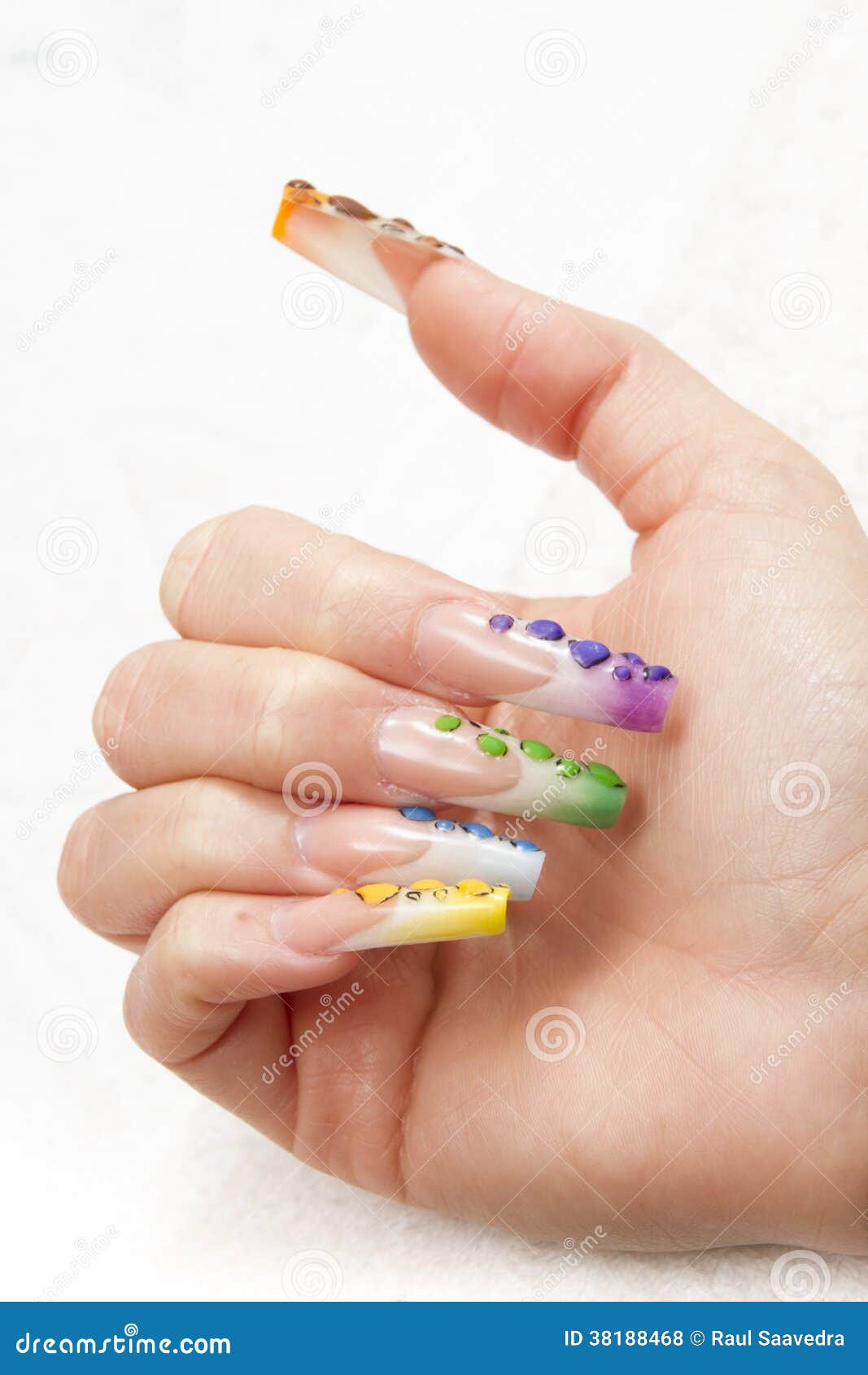 Decorated nails stock photo. Image of decoration, fingers - 38188468