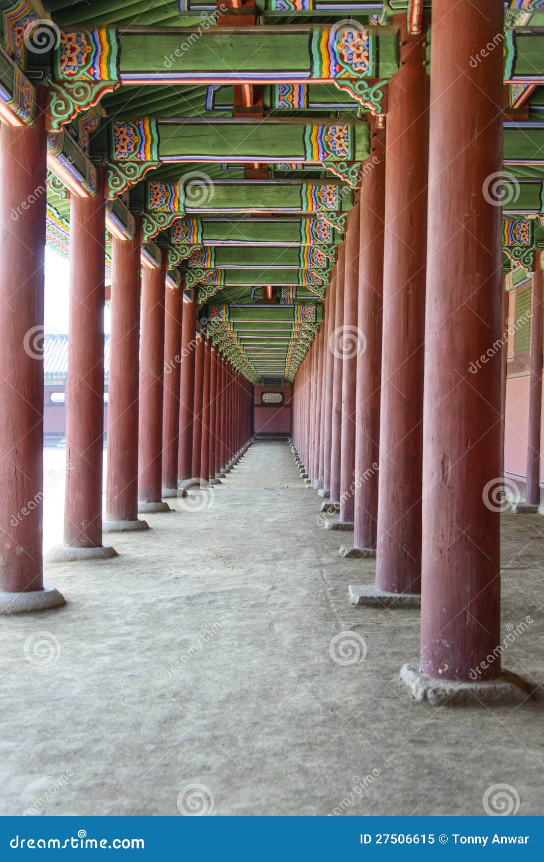 Decorated Palace Walkway stock image. Image of structure - 27506615