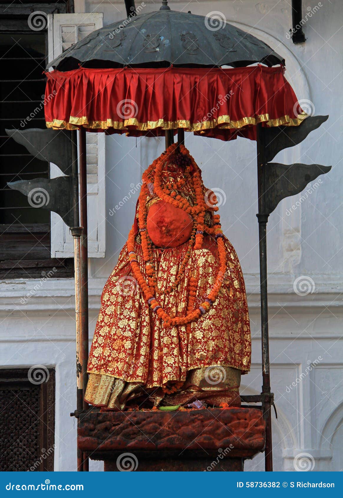 Decorated religous icon stock photo. Image of icon, nepal - 58736382