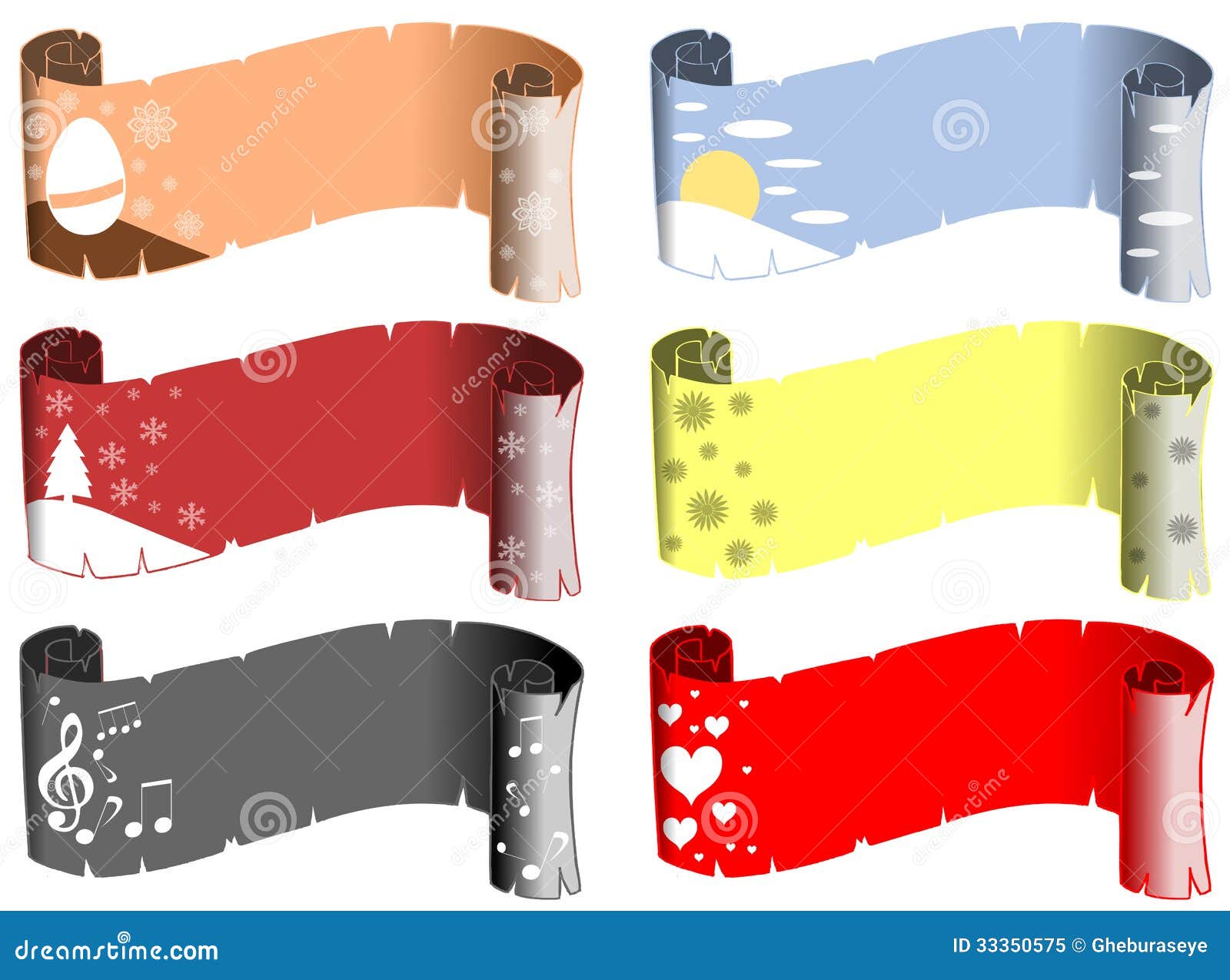 Decorated scrolls stock illustration. Illustration of dark - 33350575