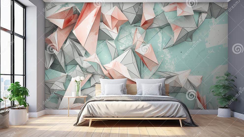 Decorated Smashed Wall Decals Stock Illustration - Illustration of ...