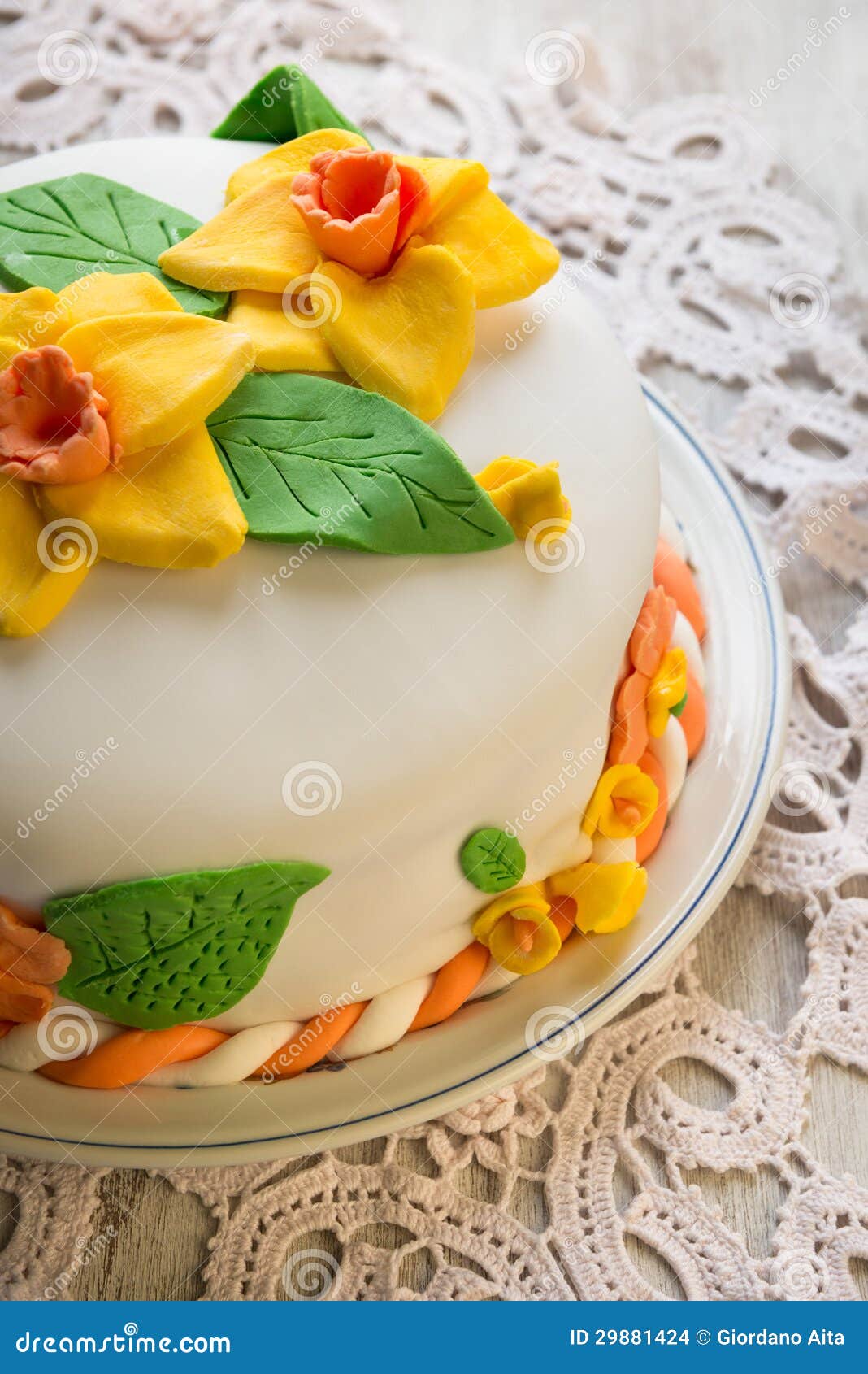 Decorated layer cake stock photo. Image of nutrition - 29881424
