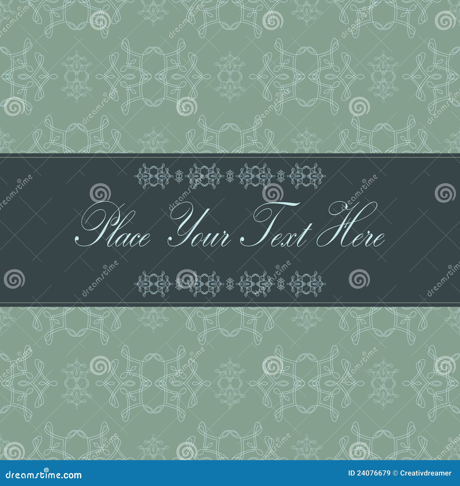 Decorated Template for Card Design Stock Vector - Illustration of ...