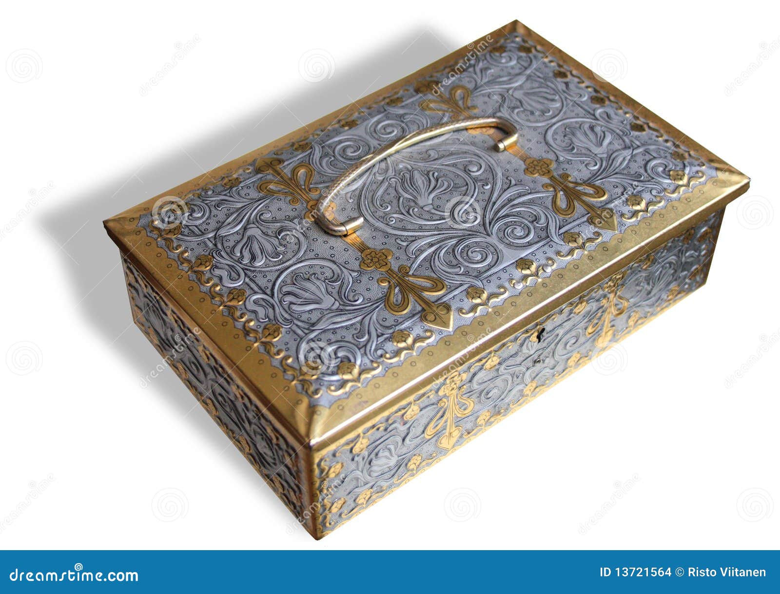 Decorated treasury box stock photo. Image of money, jewelry - 13721564