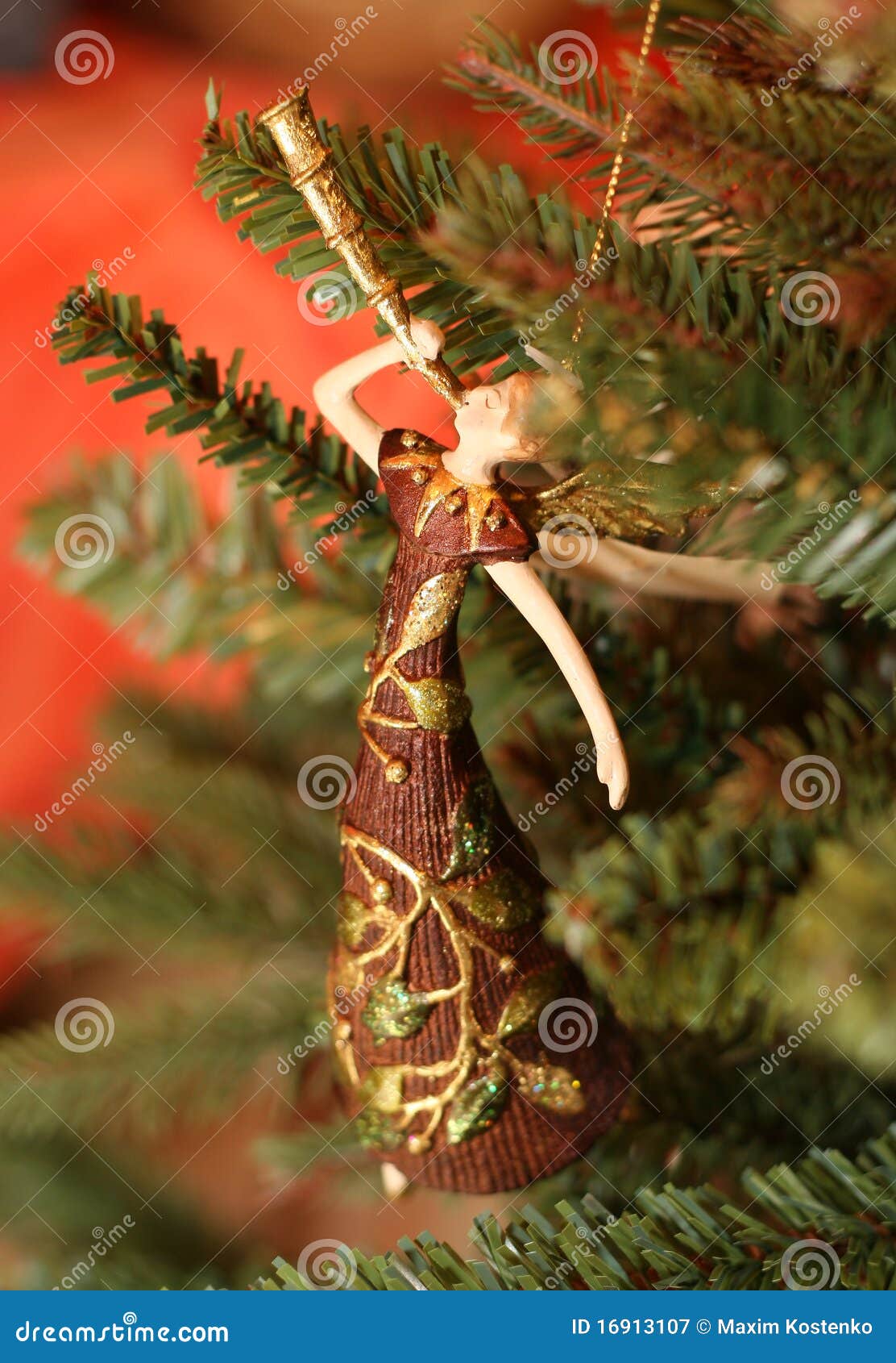 Decorated tree, fairy stock image. Image of christmas - 16913107
