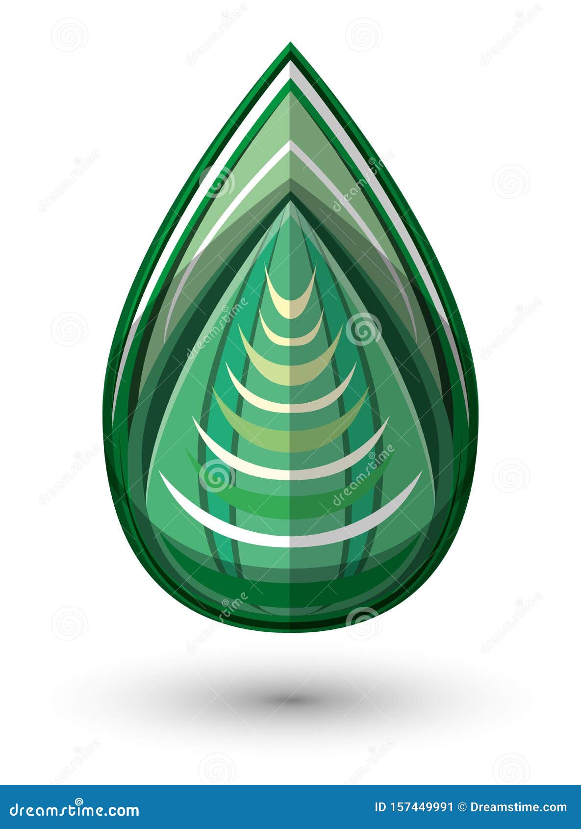 Decorated Tree Leaf or Mouse Cursor. Vector Illustration Stock Vector ...