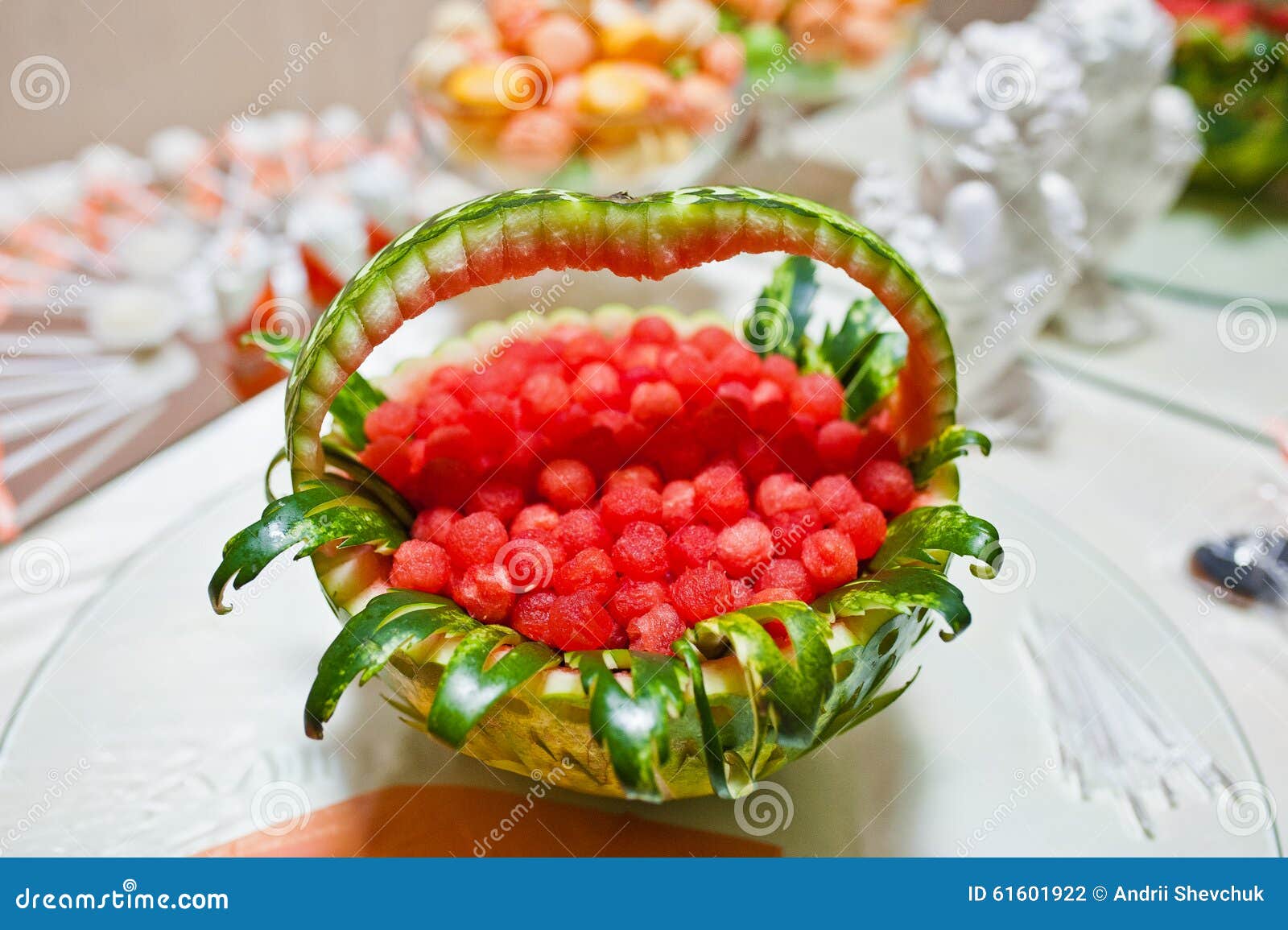 Decorated Watermelon with Candies and Other Sweets Stock Photo - Image ...