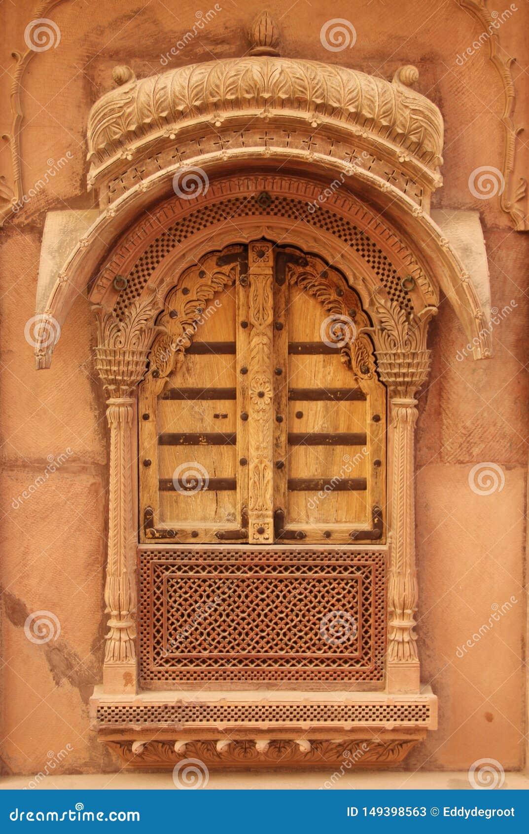 A Decorated Window in Bikaner Stock Image - Image of challet ...
