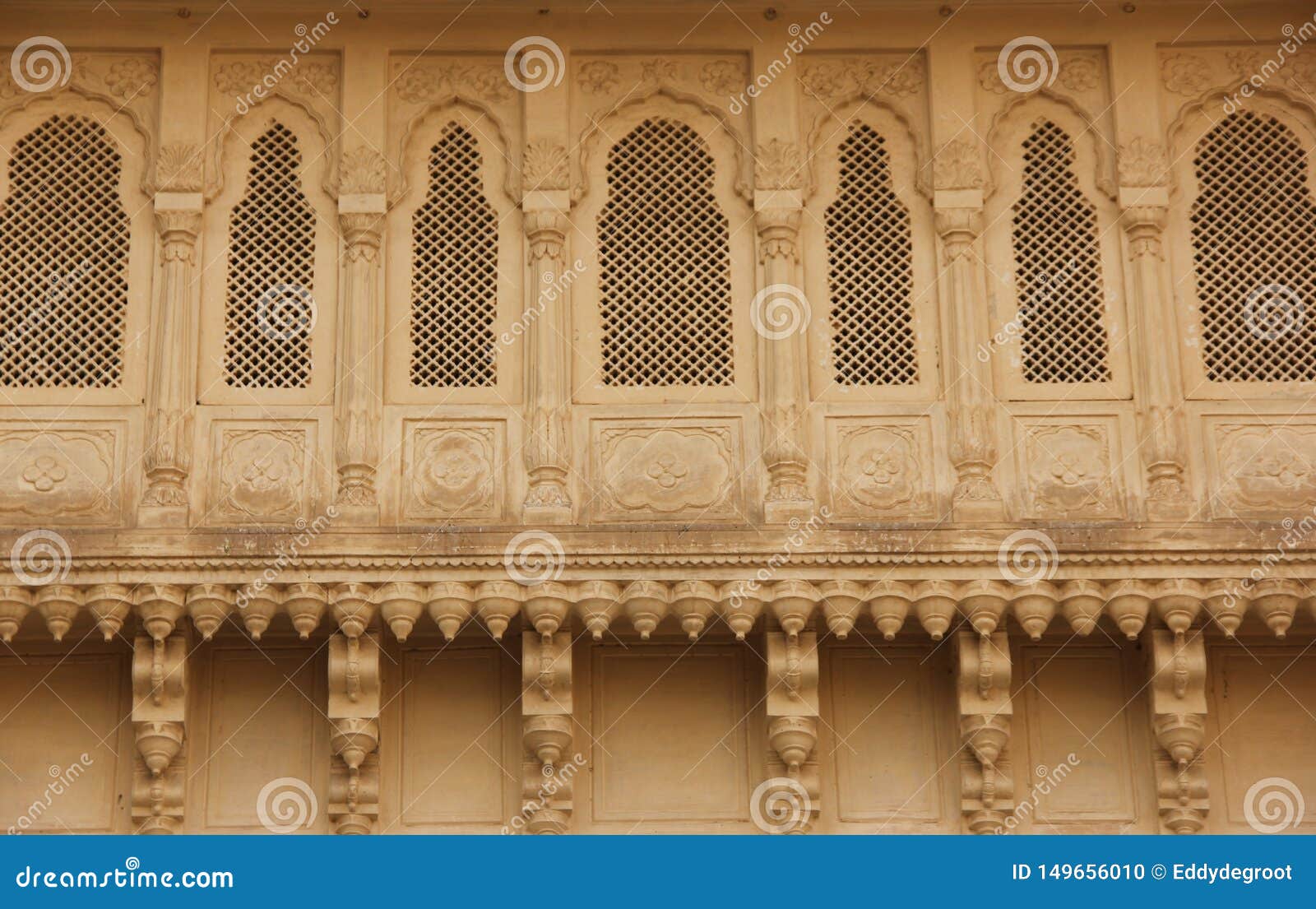 A Decorated Window in Bikaner Stock Photo - Image of asian, lines ...