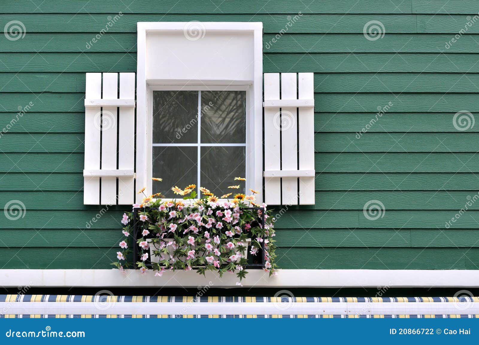 Decorated Window of Green Architecture Stock Photo - Image of shape ...