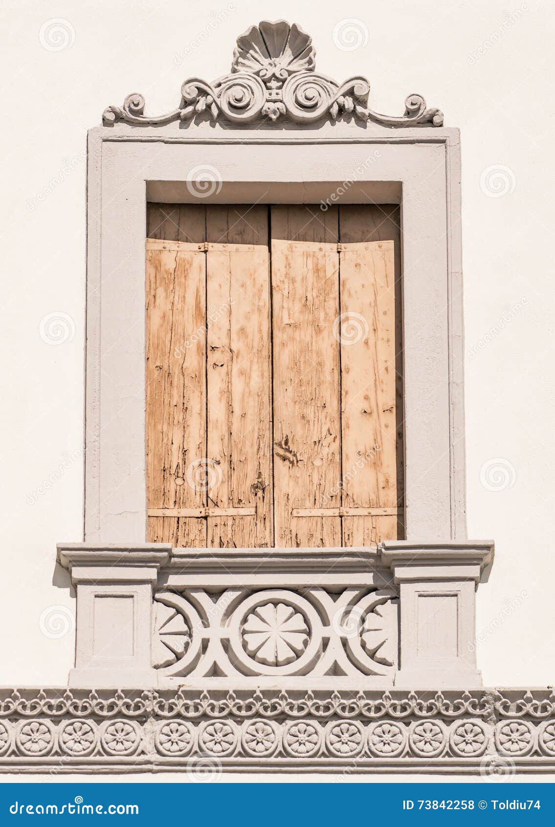 Decorated Window of an Italian Villa. Stock Photo - Image of exterior ...