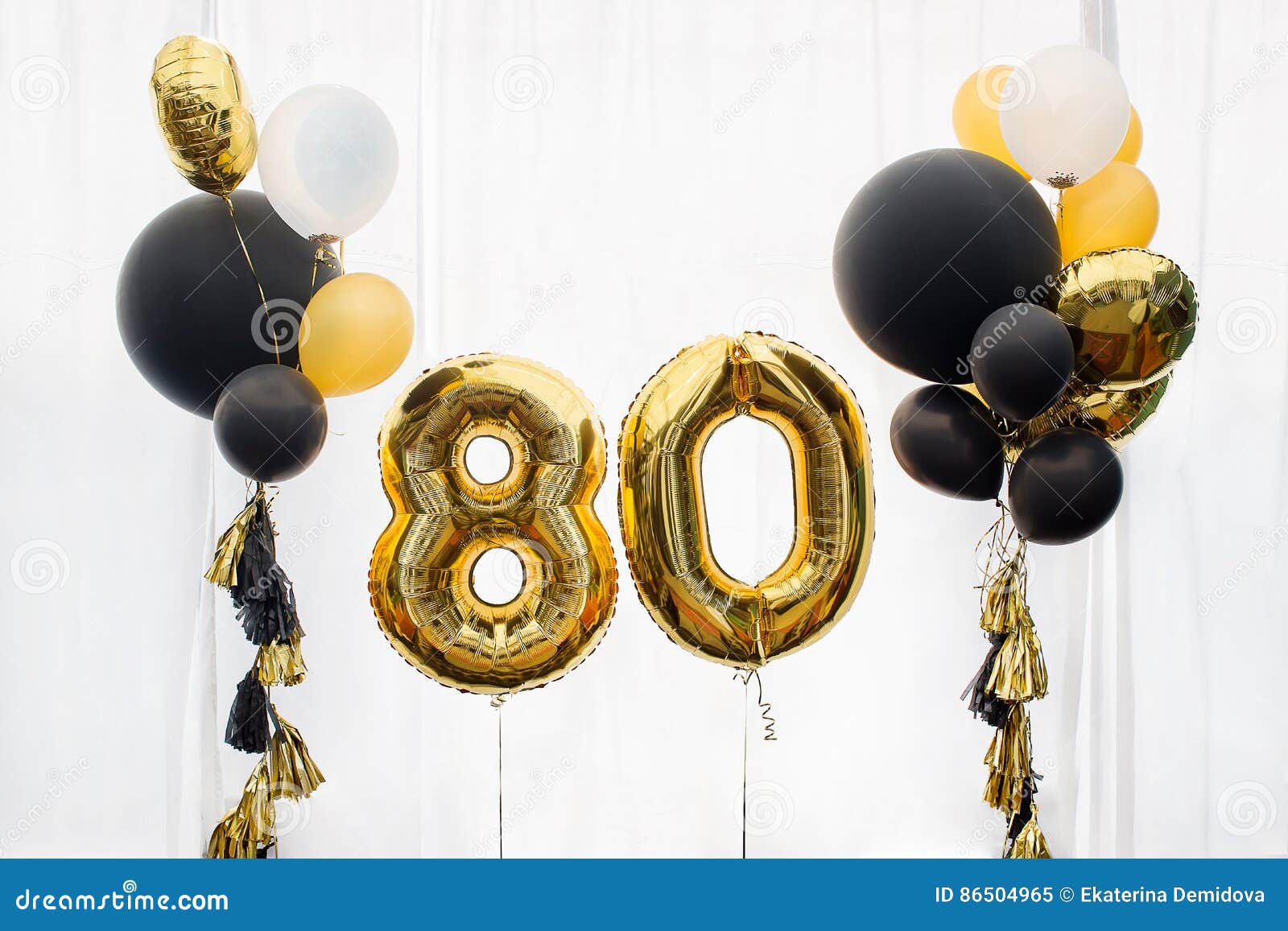 Decoratie 80 Jaar Verjaardags, Verjaardag Stock Afbeelding - Image of ...