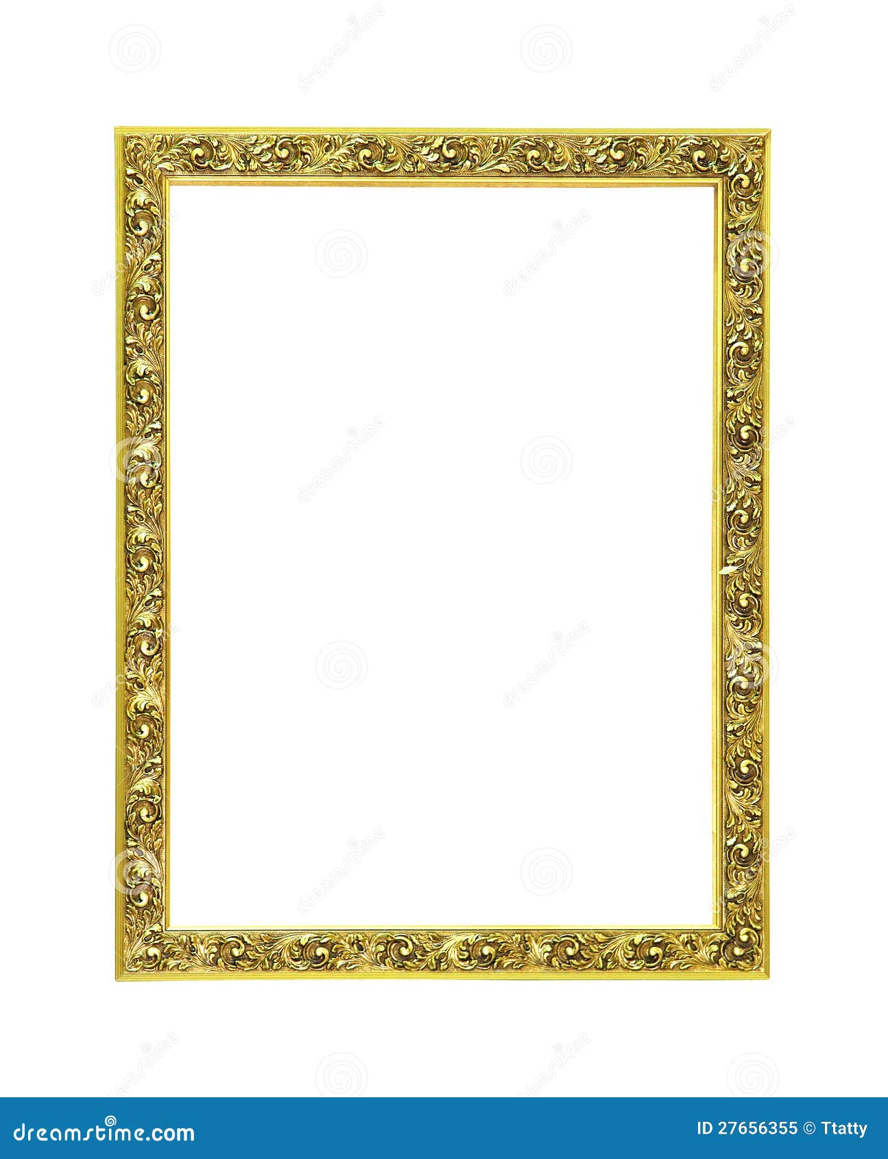 Decoratief gouden frame stock afbeelding. Image of decor - 27656355