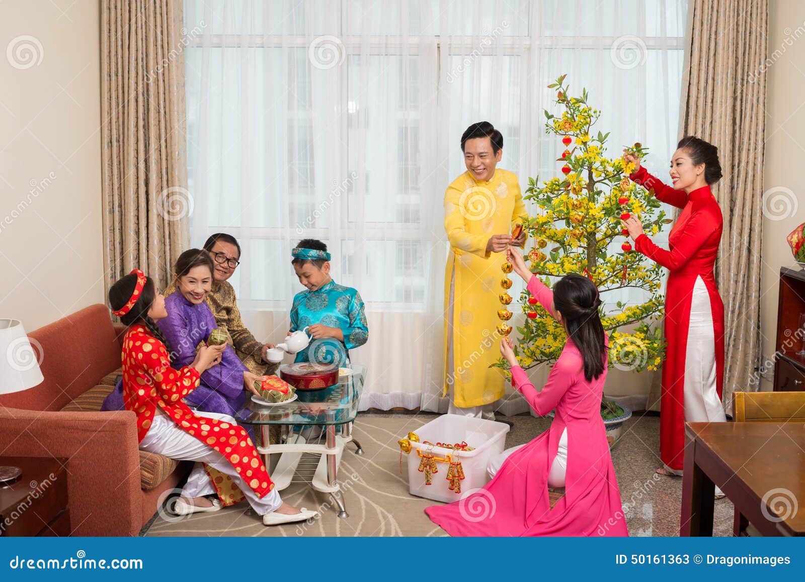 Decorating apricot tree stock image. Image of national - 50161363