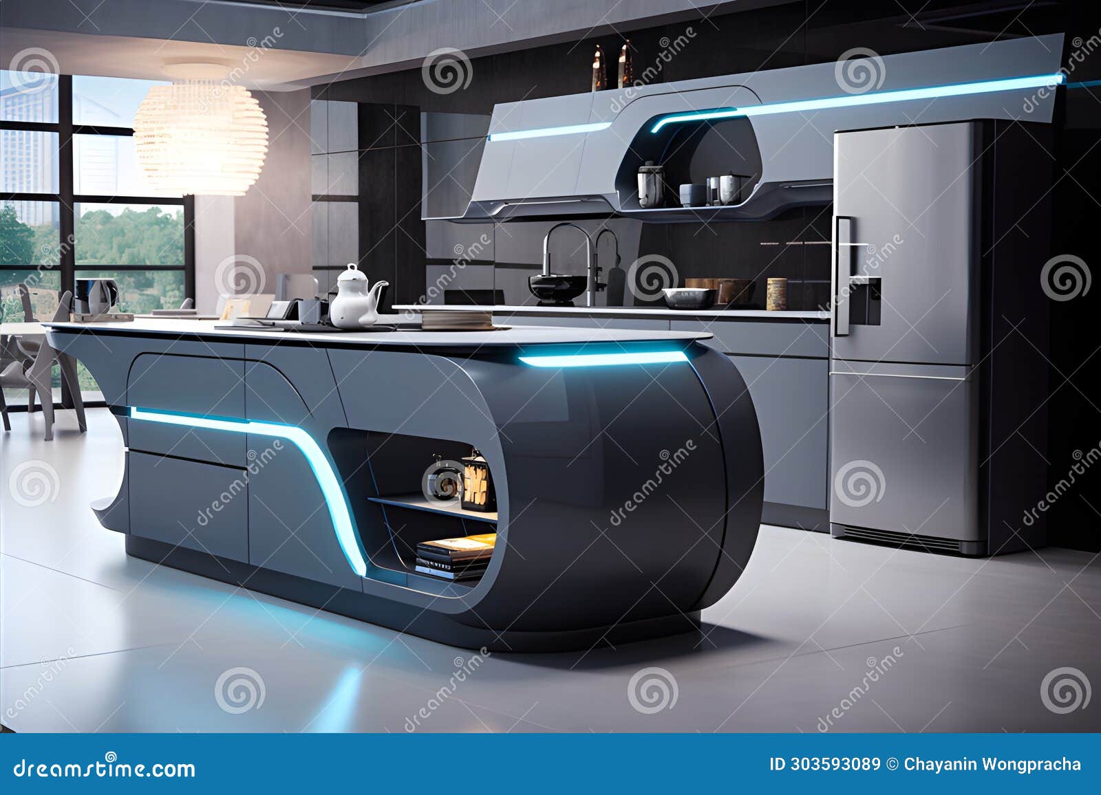 Decorating a Beautiful Kitchen of Futuristic Style Create a Functional ...