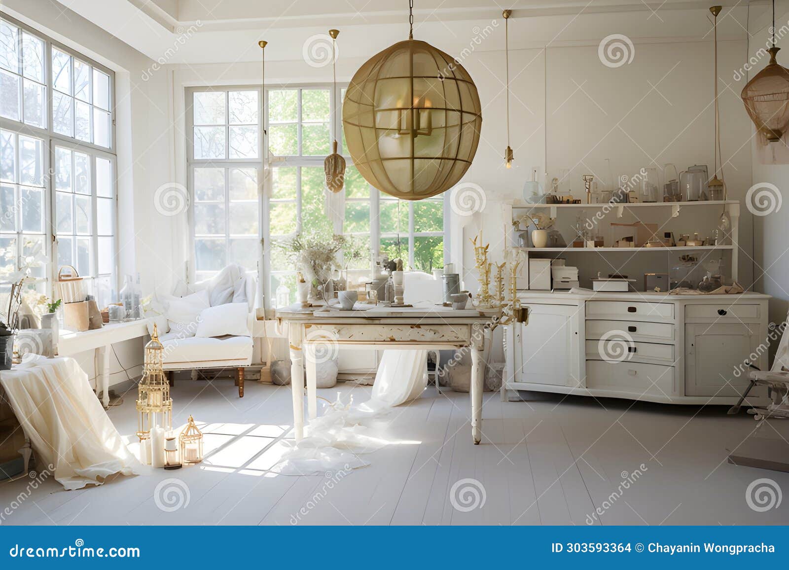 Decorating a Beautiful Studio Room of French Chic Style Install ...