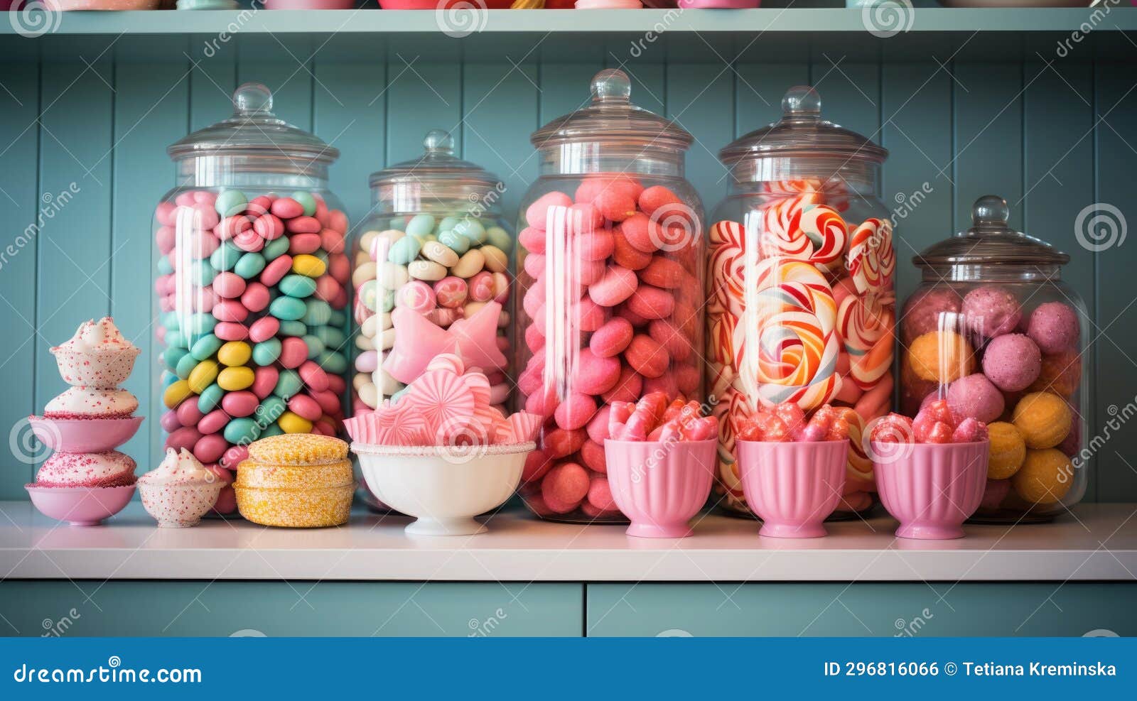 Decorating with Candy Day Concept Stock Photo - Image of cheerful ...