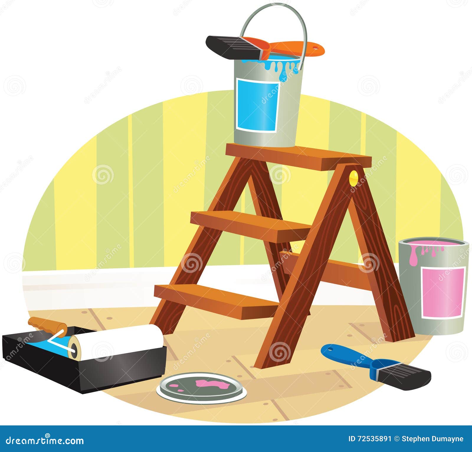Decorating stock vector. Illustration of interior, decorate - 72535891
