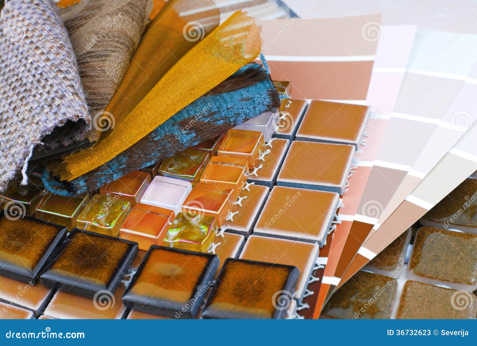 Decorating and Interior Design Choice Stock Image - Image of material ...