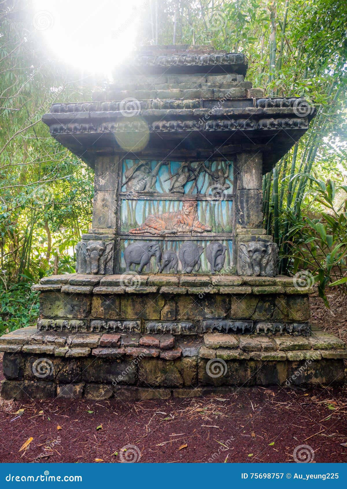 Decoration ASIAN RAINFOREST in Perth Zoo Stock Image - Image of ...
