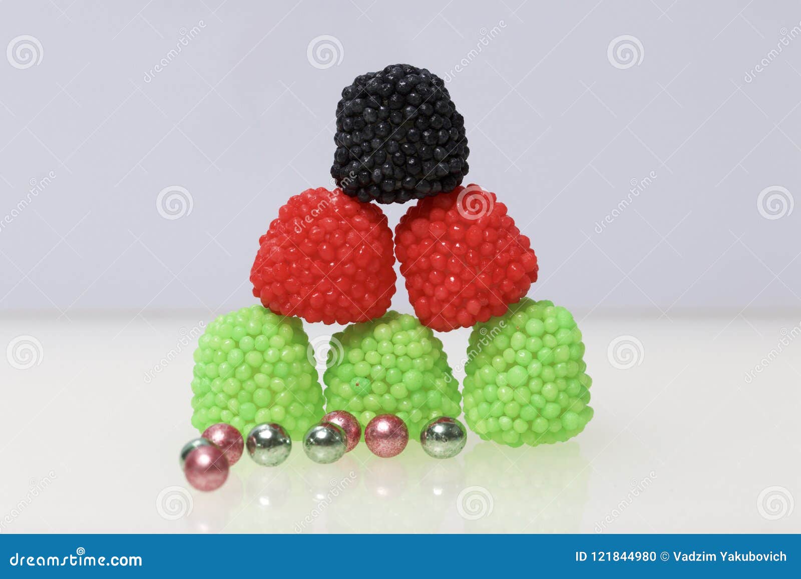 Decoration for Baking in the Form of Raspberries. Different Color ...
