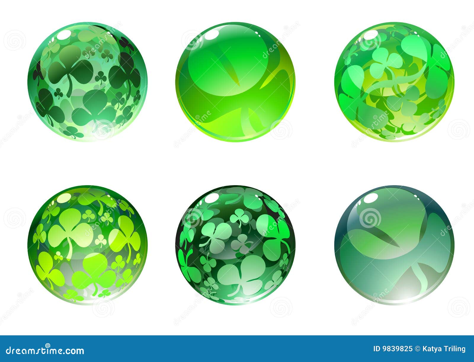 Decoration balls stock vector. Illustration of goodluck - 9839825