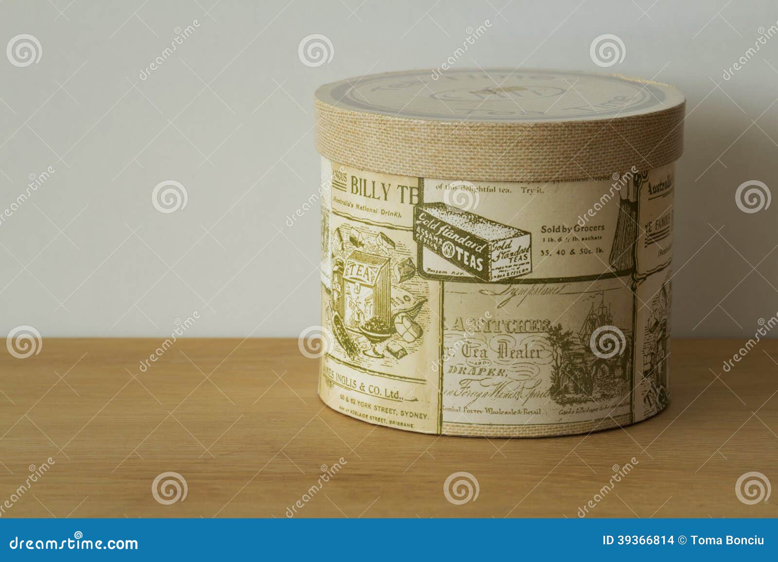 Decoration Box on Wood Table Stock Photo - Image of wood, birthday ...